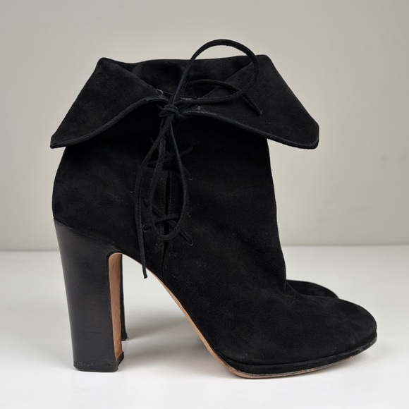 Dee Keller | Shoes | Dee Keller Fold Down Black Suede Ankle Boots With ...